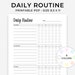 Printable Daily Routine Checklist, Morning Habit Tracker, Afternoon ...