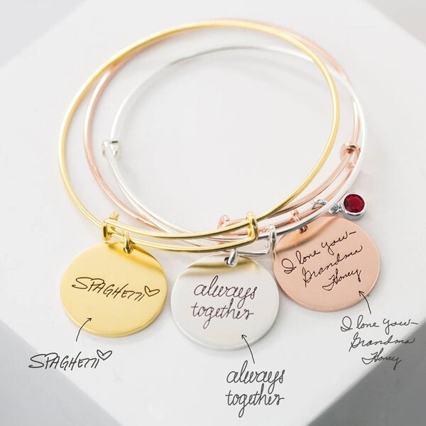 Handwriting Bracelet - Etsy Canada