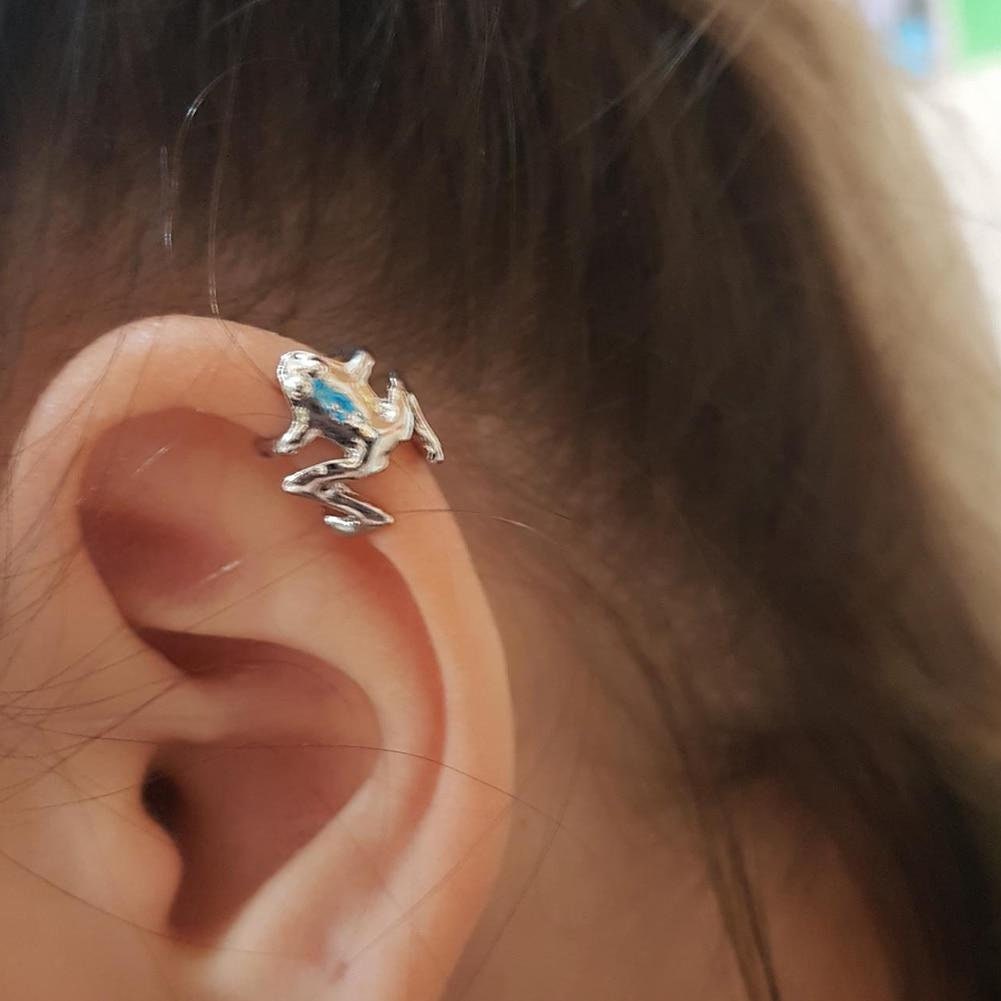 clip on frog earrings