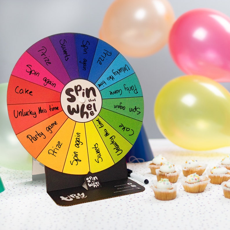 Dry-wipe Rainbow Spinning Wheel Game! - Etsy