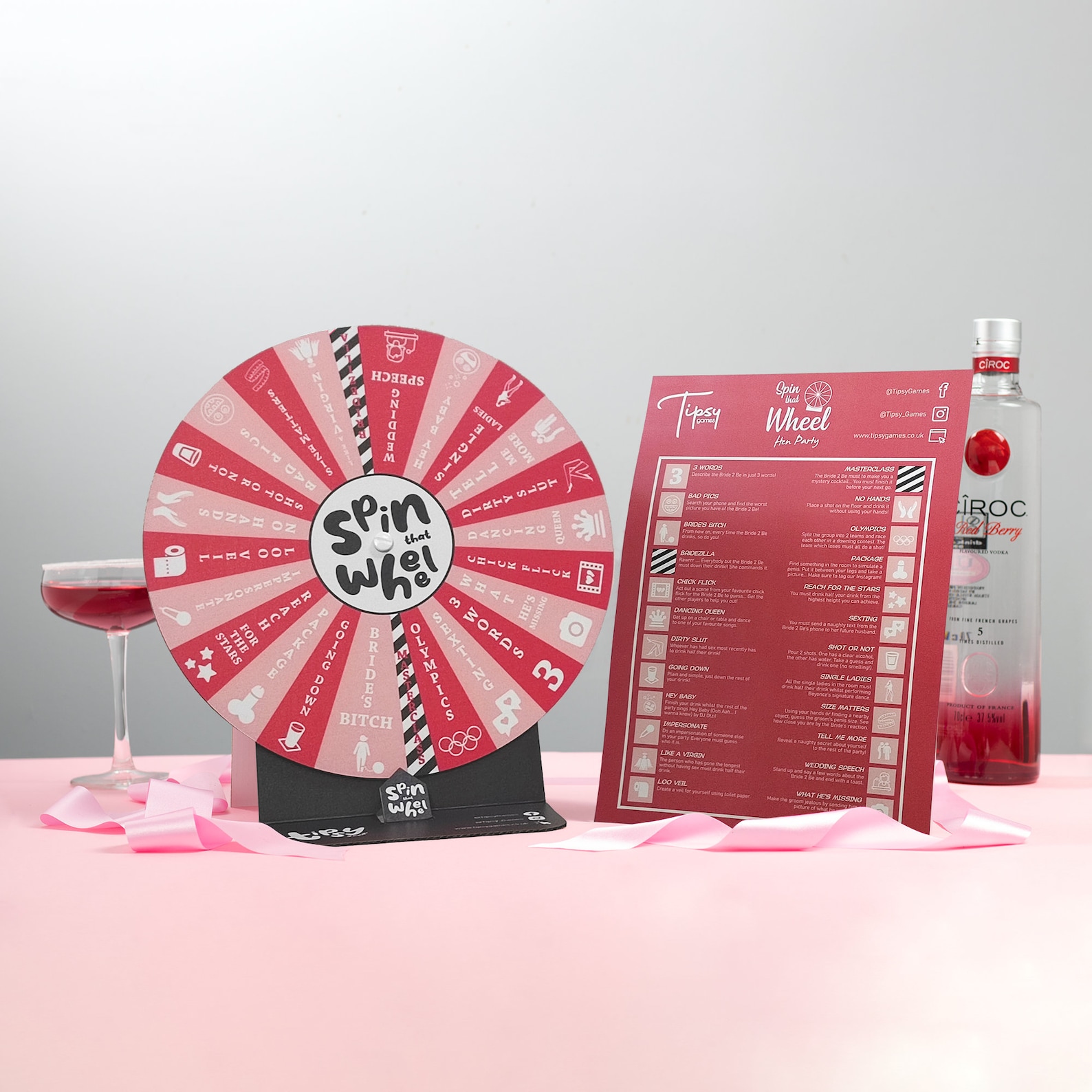 Spin That Wheel - Hen Party Drinking Game - Etsy UK