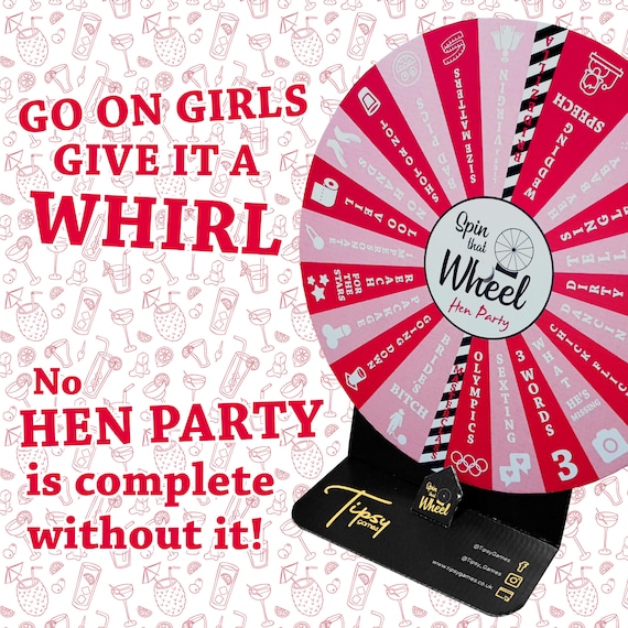 Spin That Wheel Hen Party Drinking Game - Etsy