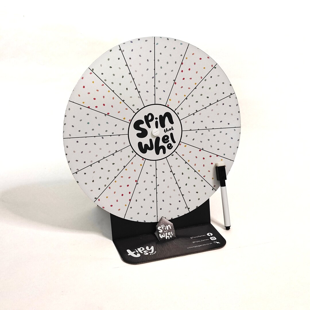 Dry-wipe Spinning Wheel Game - Confetti Version! - Etsy UK