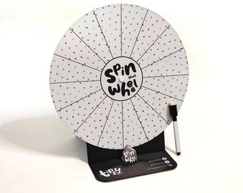 Dry-wipe Pink Spinning Wheel Game - Etsy UK