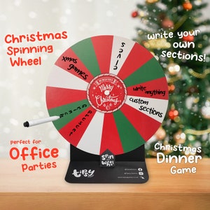 Customisable Christmas Spinning Wheel - Interactive Holiday Party Game ...
