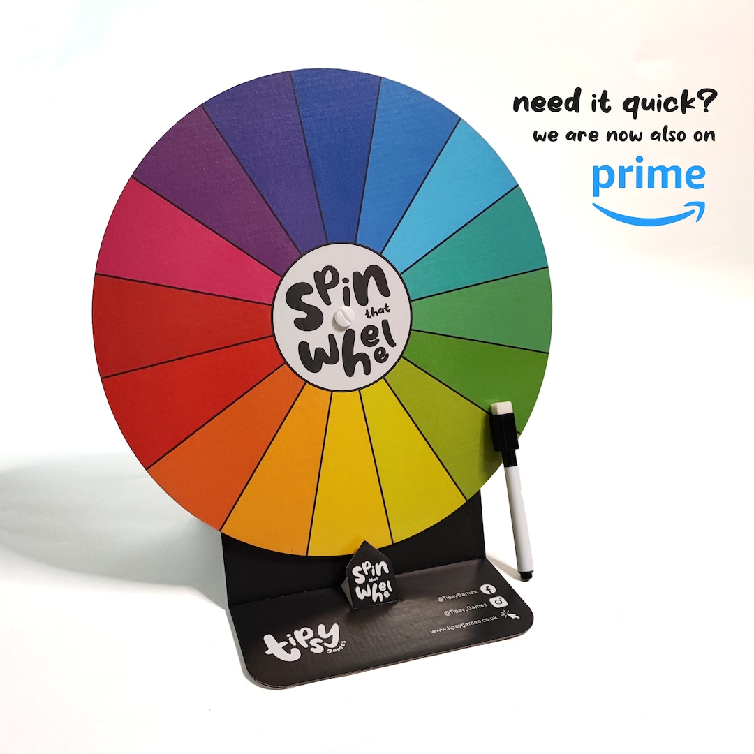 Dry-wipe Rainbow Spinning Wheel Game! - Etsy