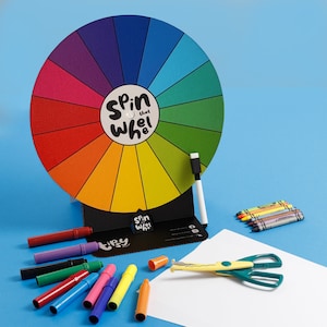 Dry-wipe Rainbow Spinning Wheel Game! - Etsy