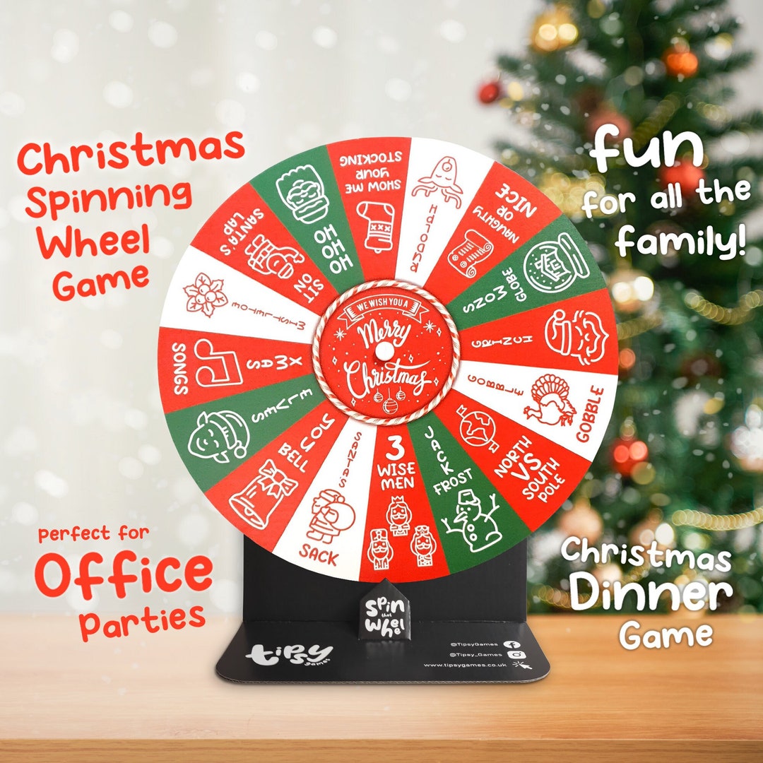 Christmas Spinning Wheel Party Game - Naughty and Nice Holiday Party ...