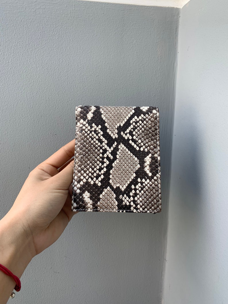 GENUINE Python Skin Bifold Wallet for Menhandmade Leather - Etsy