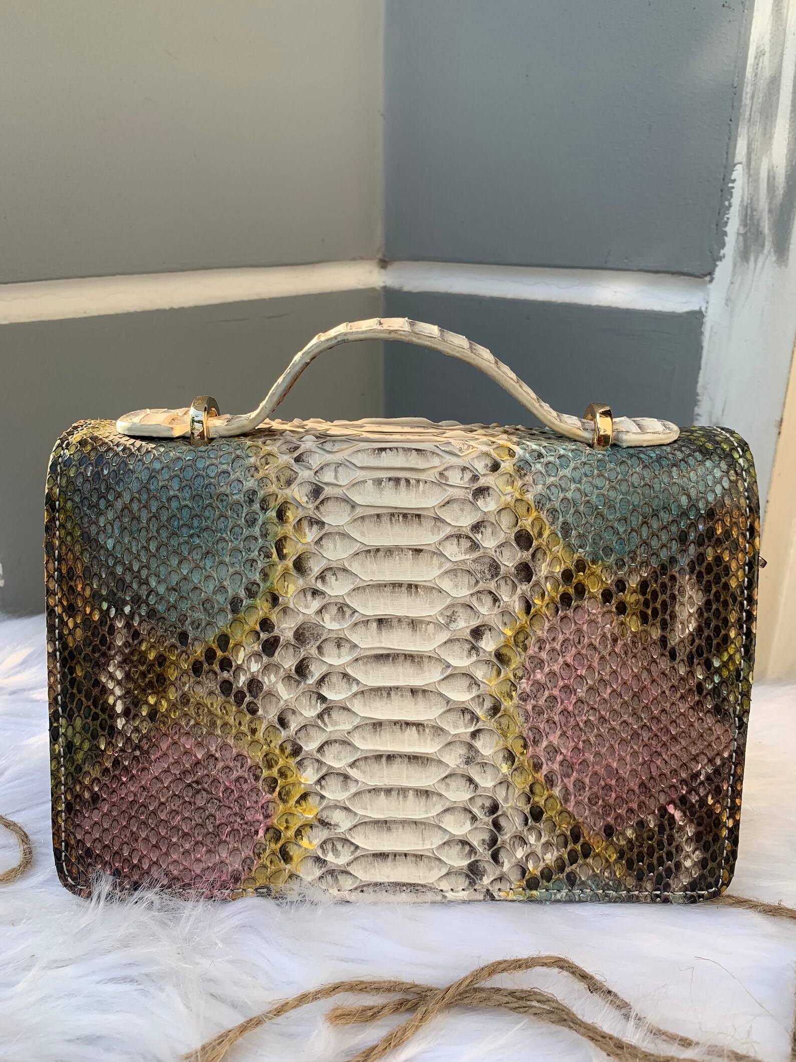 Python Skin Bag for girlfashion girlhandbagLady Bags Women | Etsy