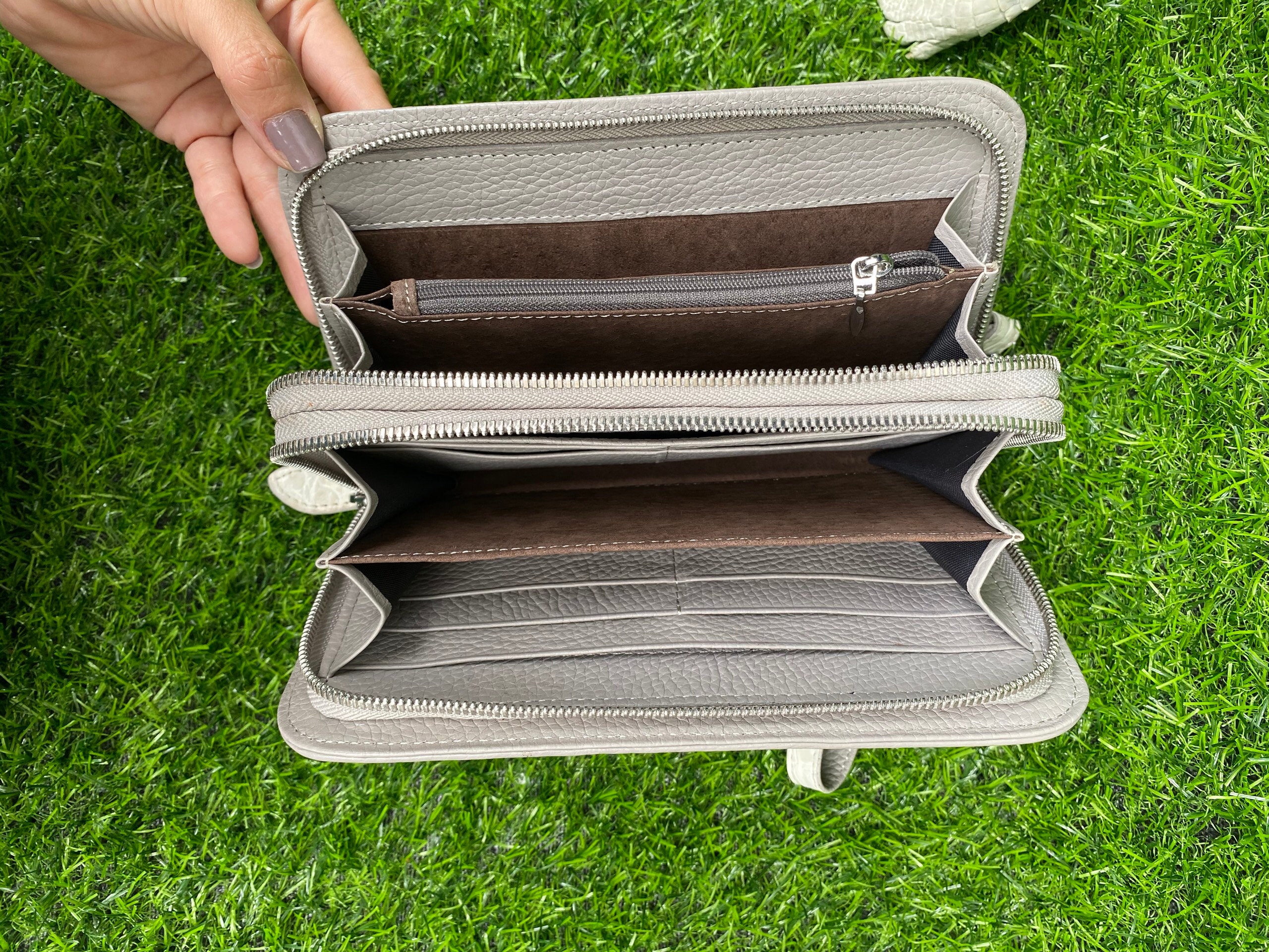 Premium Original leather skin clutch wallet men's and | Etsy