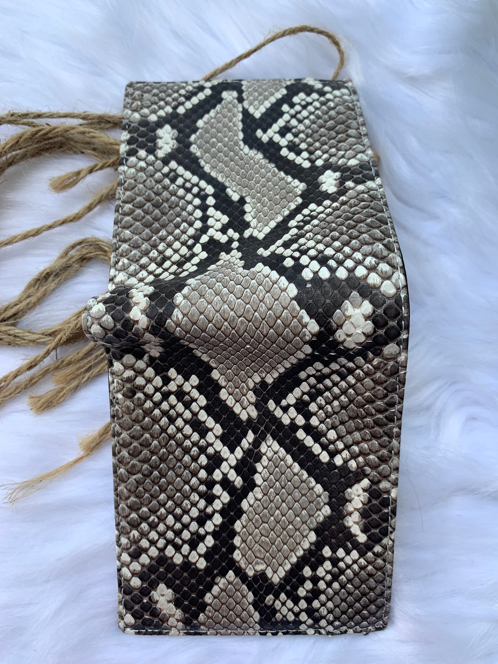 GENUINE Python Skin Bifold Wallet for MenHandmade Leather | Etsy