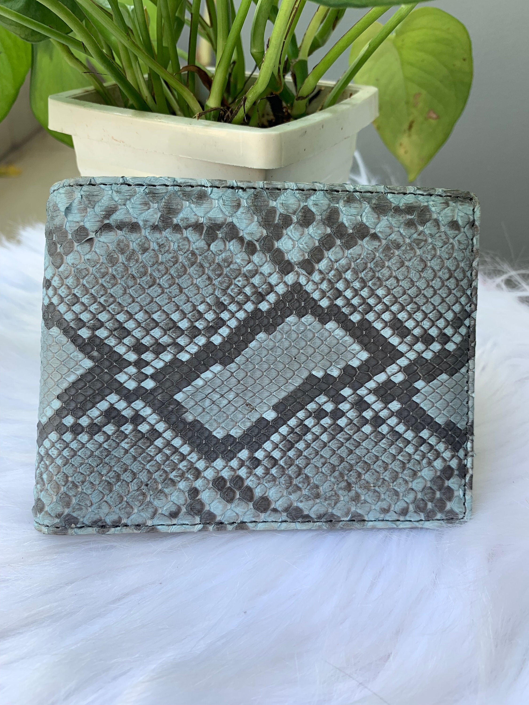 GENUINE Python Skin Bifold Wallet for Menhandmade Leather - Etsy
