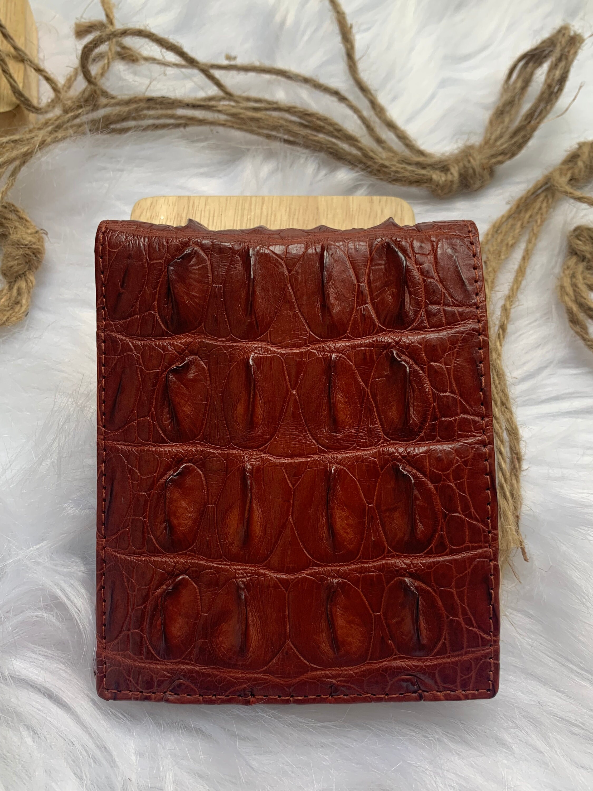 Brown Genuine Al-li Wallet for Men Leather Wallet for Men - Etsy