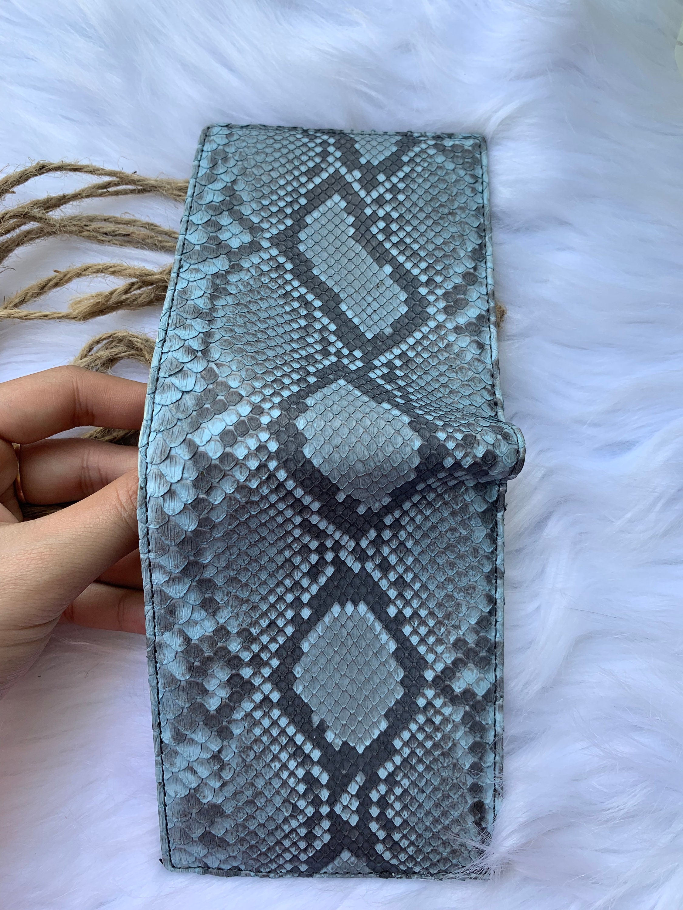 GENUINE Python Skin Bifold Wallet for Menhandmade Leather - Etsy