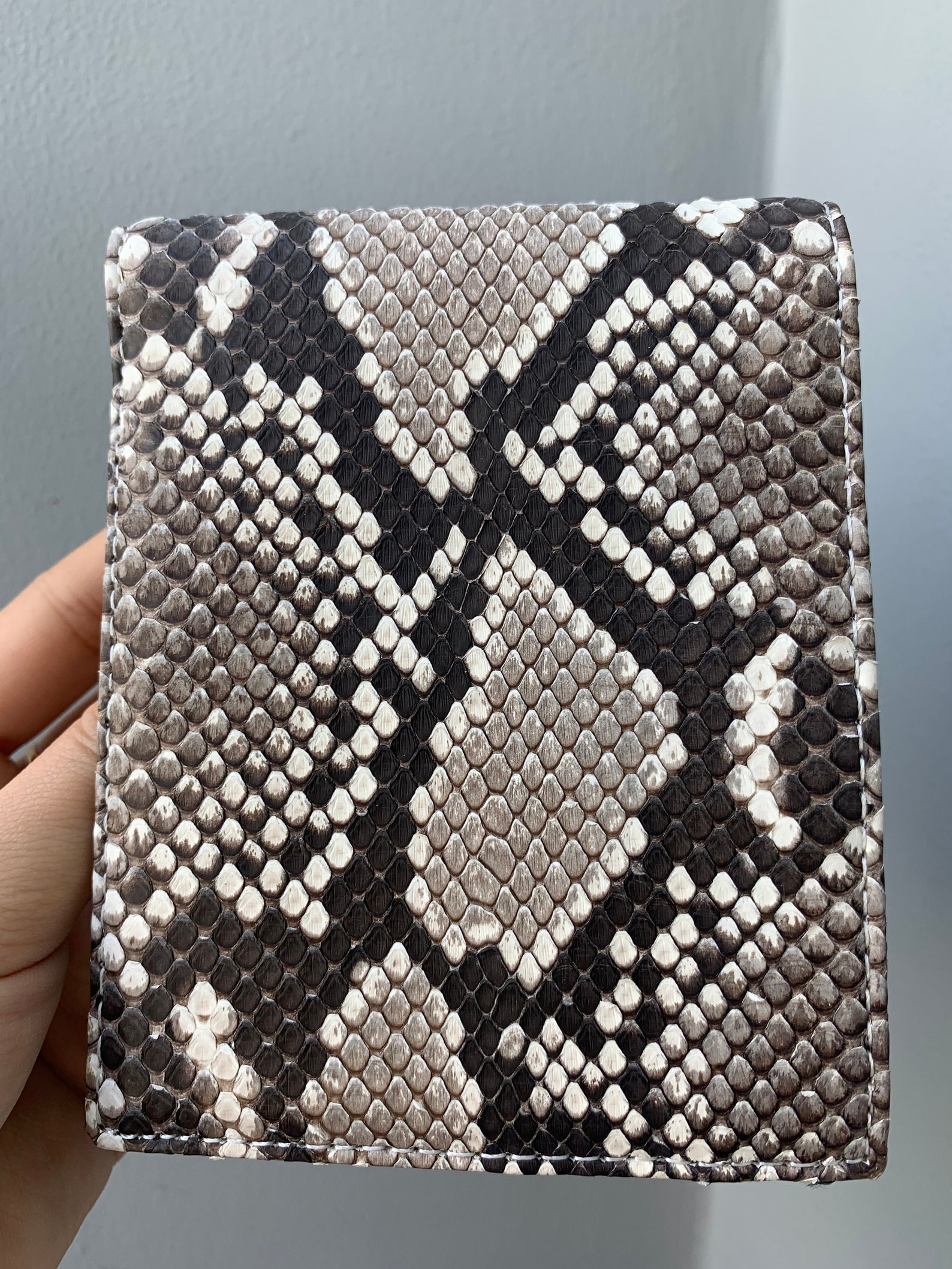 GENUINE Python Skin Bifold Wallet for MenHandmade Leather | Etsy