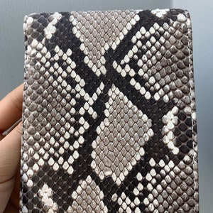 GENUINE Python Skin Bifold Wallet for Men,handmade Leather Wallet, Gift ...