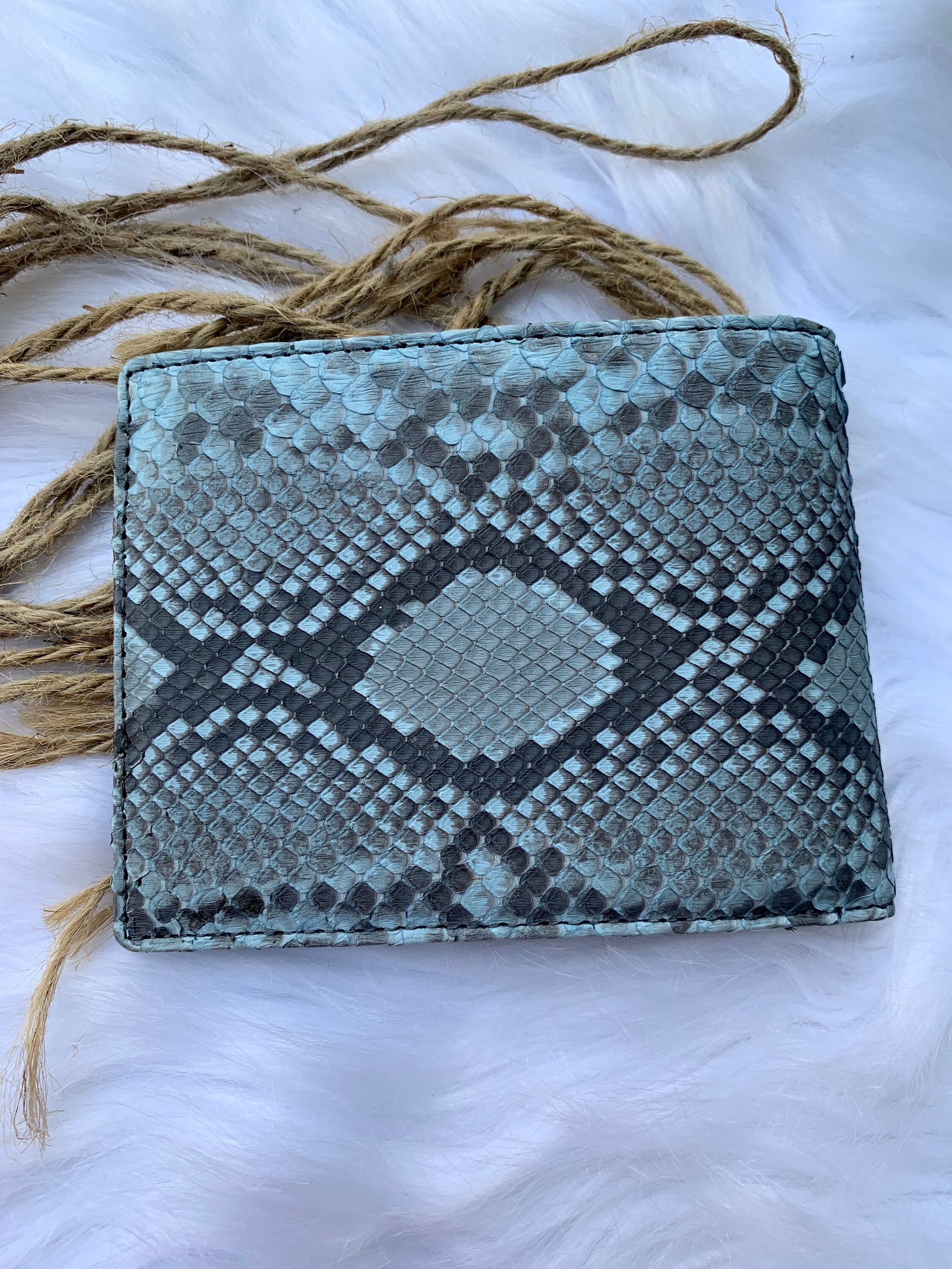 GENUINE Python Skin Bifold Wallet for Menhandmade Leather - Etsy