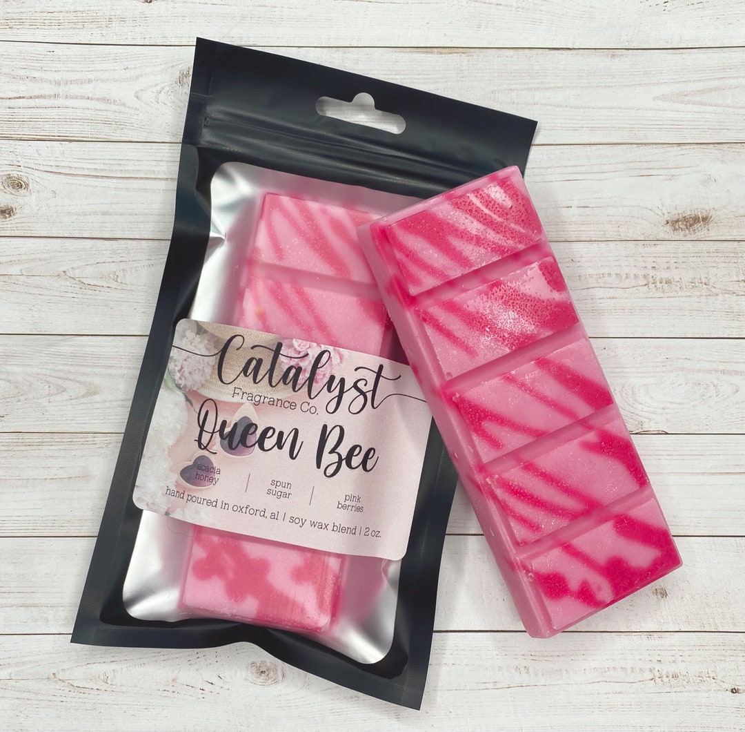 Queen Bee Wax Melt Snap Bar / Acacia Honey, Spun Sugar, Pink Berries ...