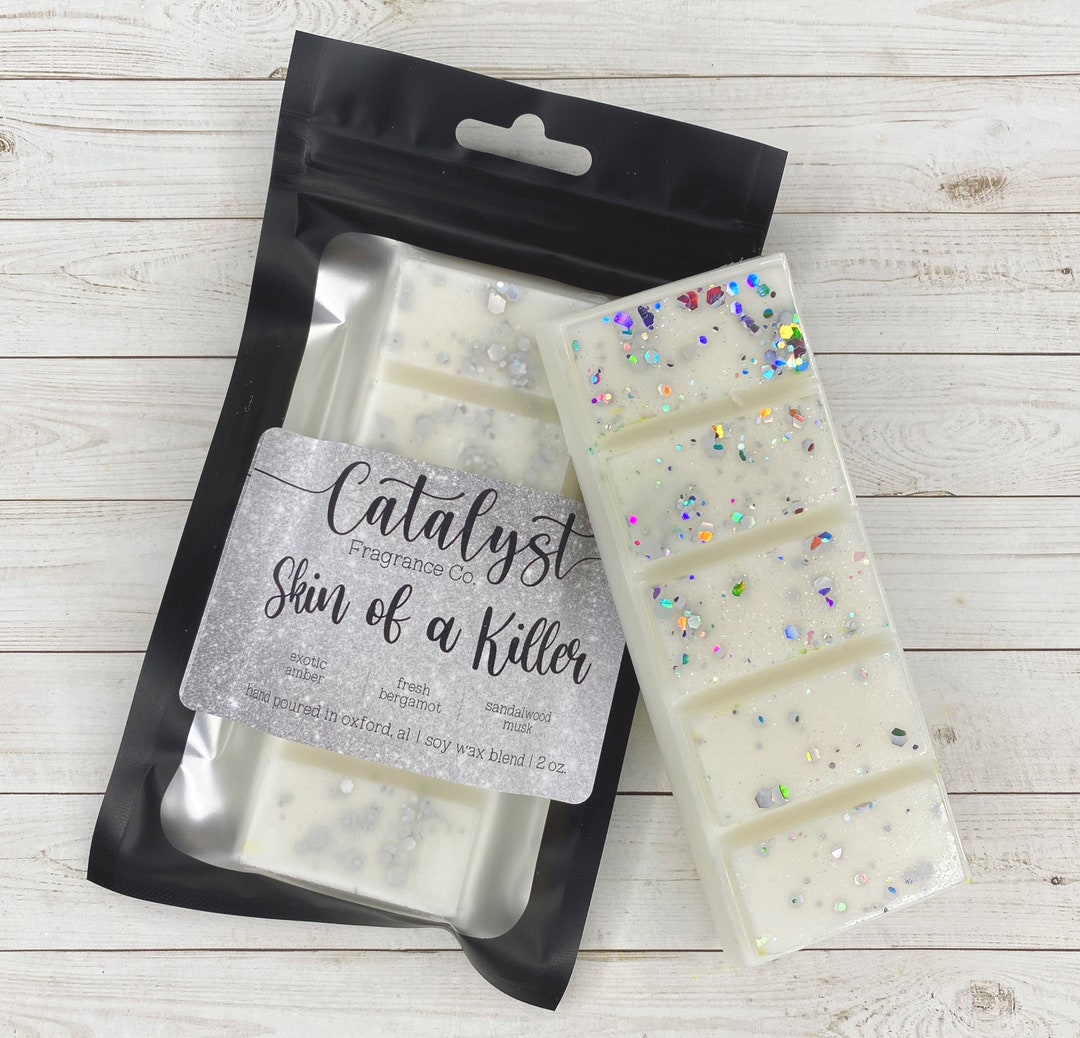 Skin of a Killer Snap Bar Style Wax Melt / Exotic Amber, Fresh Bergamot ...