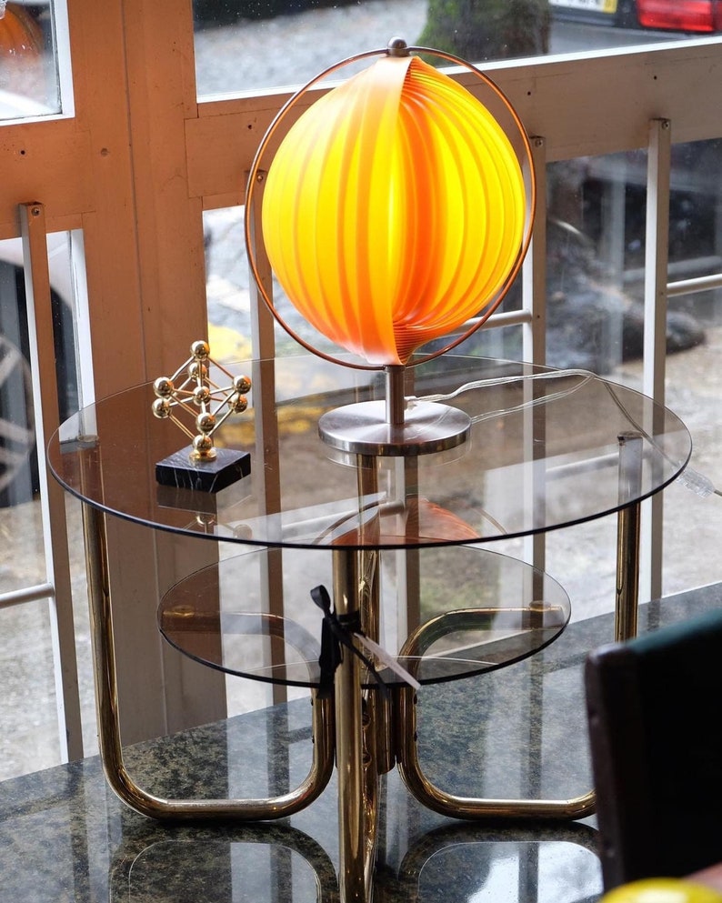 Vintage Table Lamp / Blue Moon Lamp / Kare Design Style / 80s Germany ...