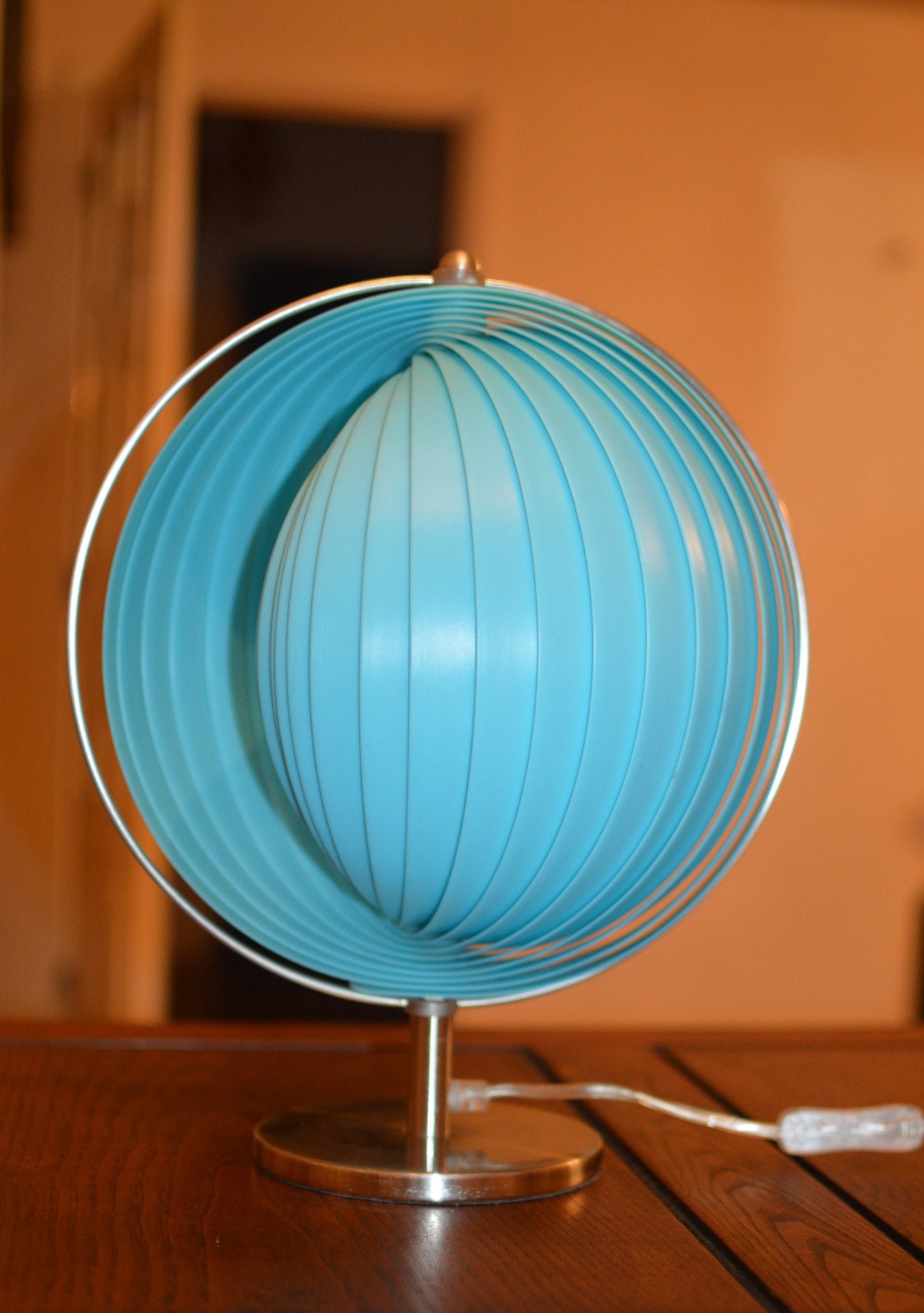 Vintage table Lamp / blue Moon Lamp / Kare Design / 80s | Etsy