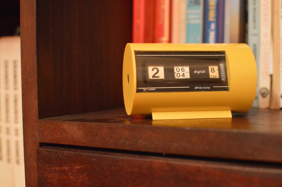 Vintage Alarm Flip Clock 1970 Germany - Etsy Norway