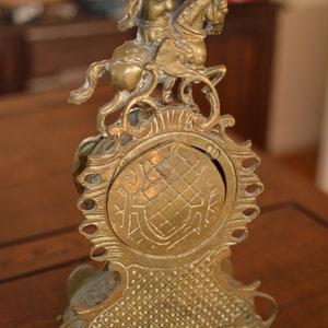 Vintage Heavy Brass Electronic Reproduction Clock Decor Circa 1970 - Etsy