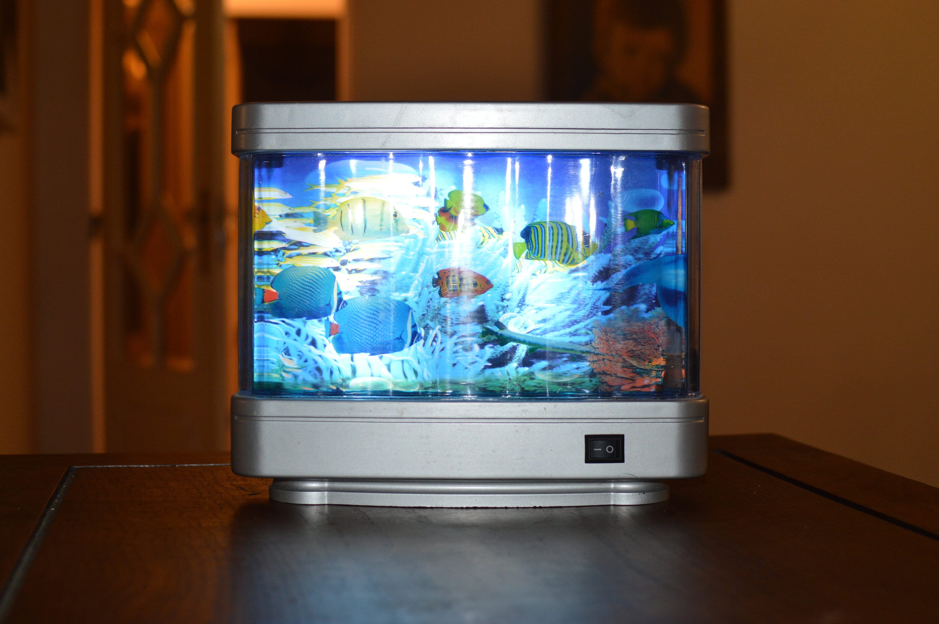 Vintage Table/wall Lamp Mid-century . Aquarium Table Lamp With - Etsy