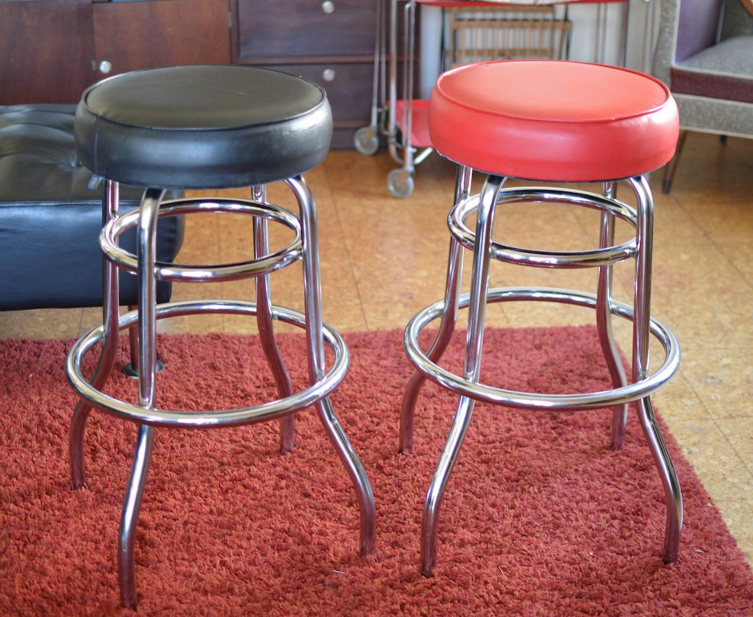 2 German Space Age Vintage Bar Stools - Etsy