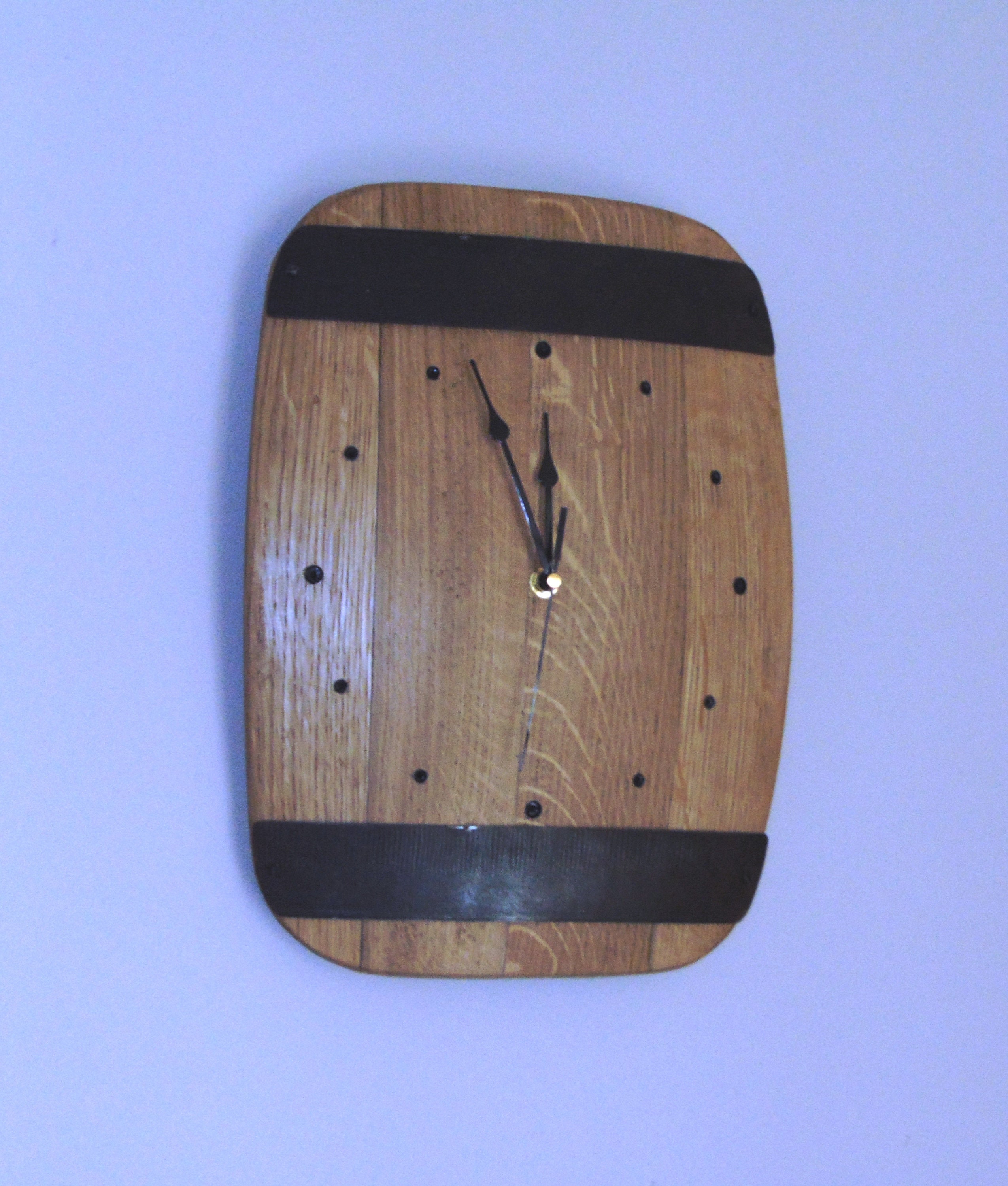 Whisky barrel oak staves wall clock - Etsy 日本