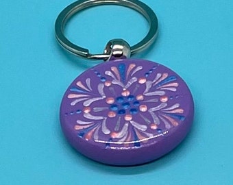Christmas Gifts Mandala Keychain Hand Painted Key Chain Dot Mandala ...