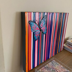Butterfly Drip Painting - Etsy