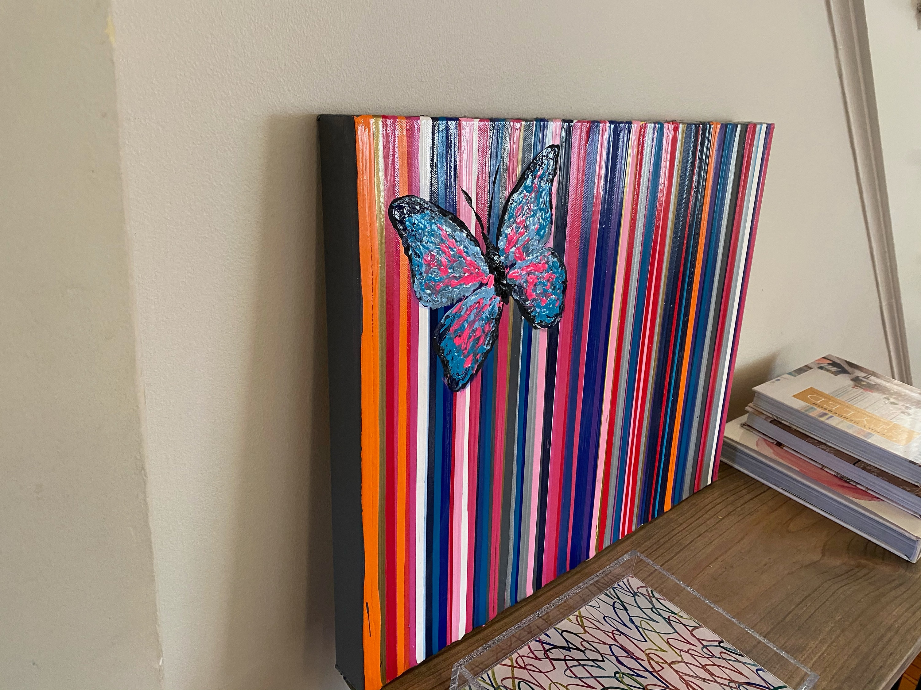 Butterfly Drip Painting - Etsy