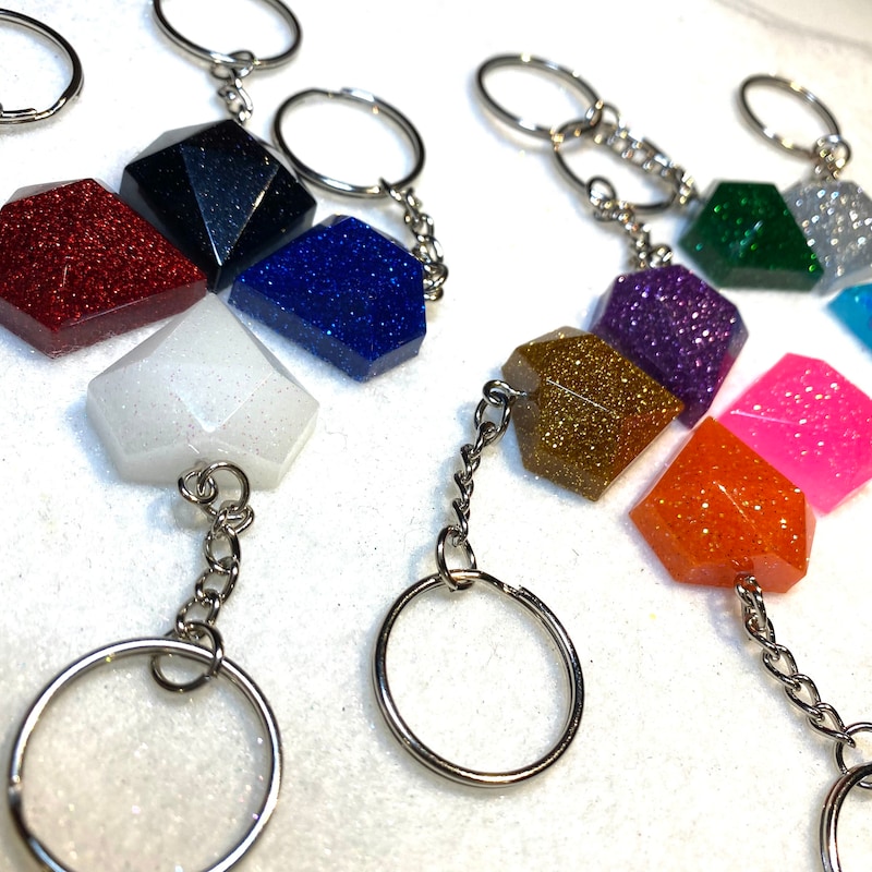 Resin Keychain - Etsy