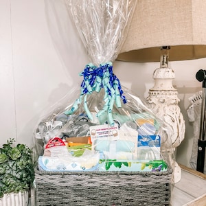 Baby Shower, Welcome Baby Gift Basket - Etsy