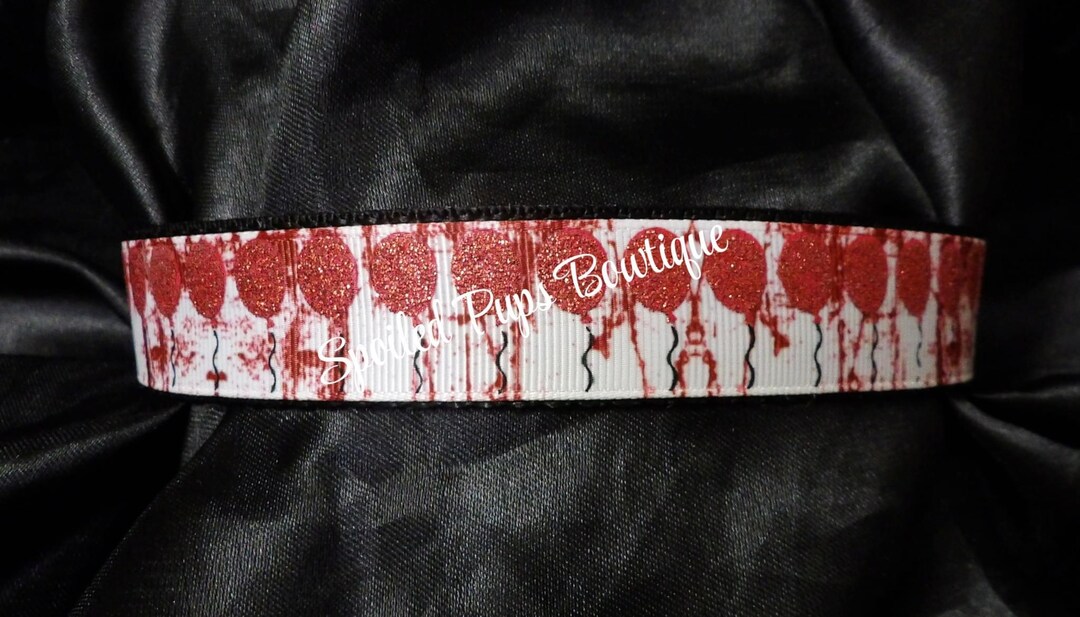 Blood Splatter Red Glitter Balloons Collar - Etsy