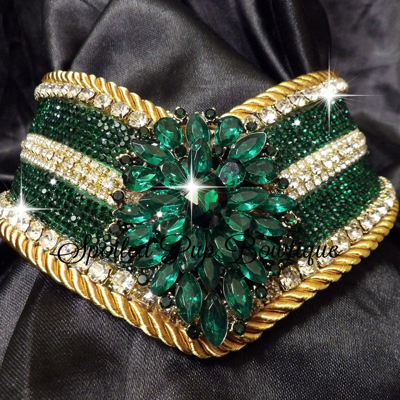 Emerald Dog Collar - Etsy