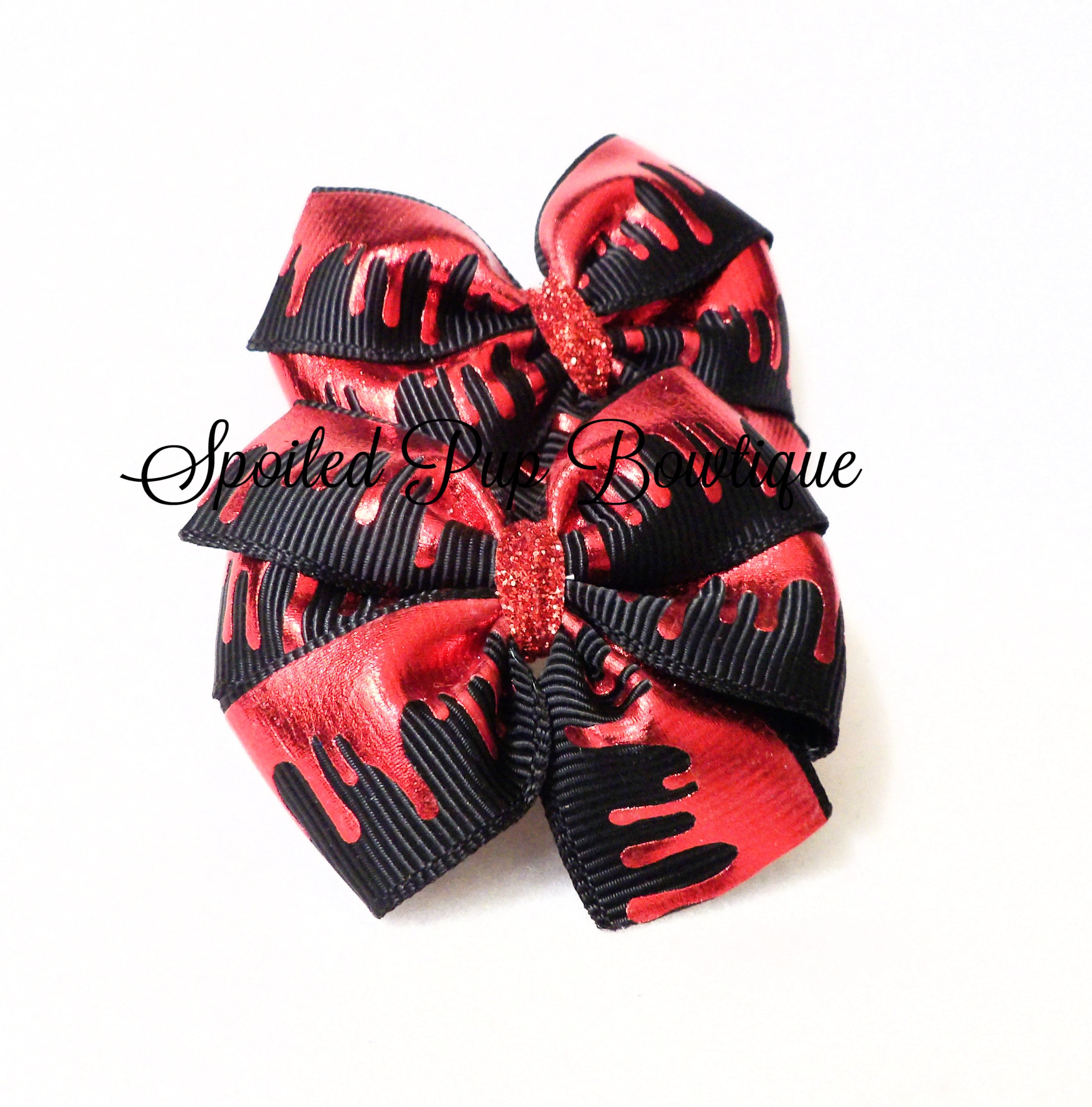 Dripping Blood Pinwheel Bow Set - Etsy