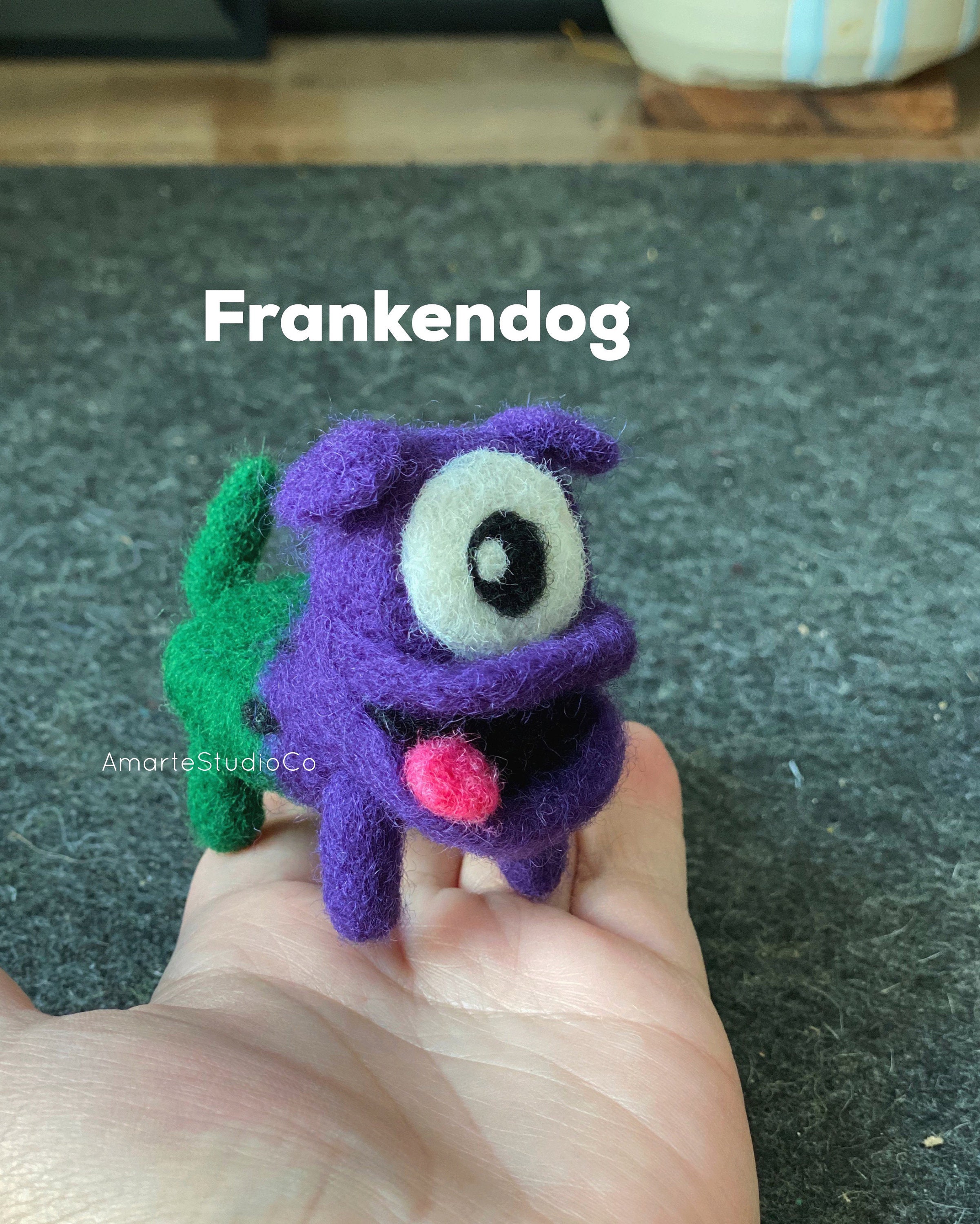 Among Us Alien Blue Dog Wool Plushie and Other Pets - Etsy Israel