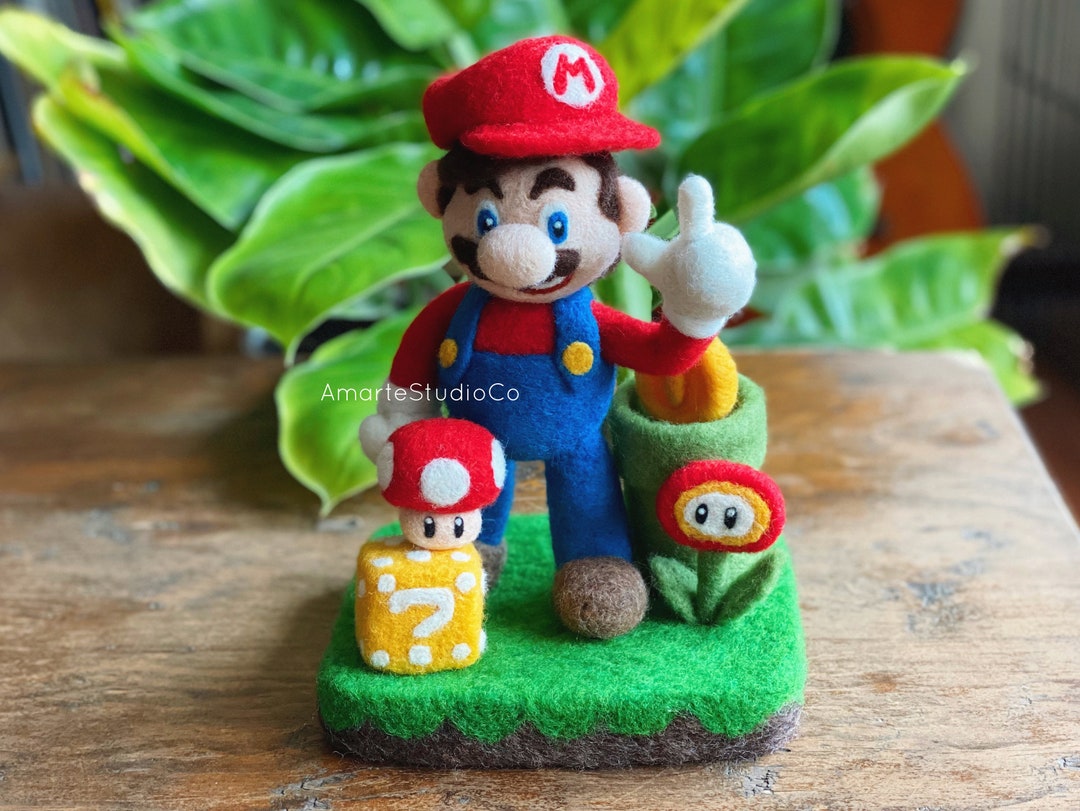 Super Mario Wool Plushie / Handmade Super Mario Figure /super Mario ...