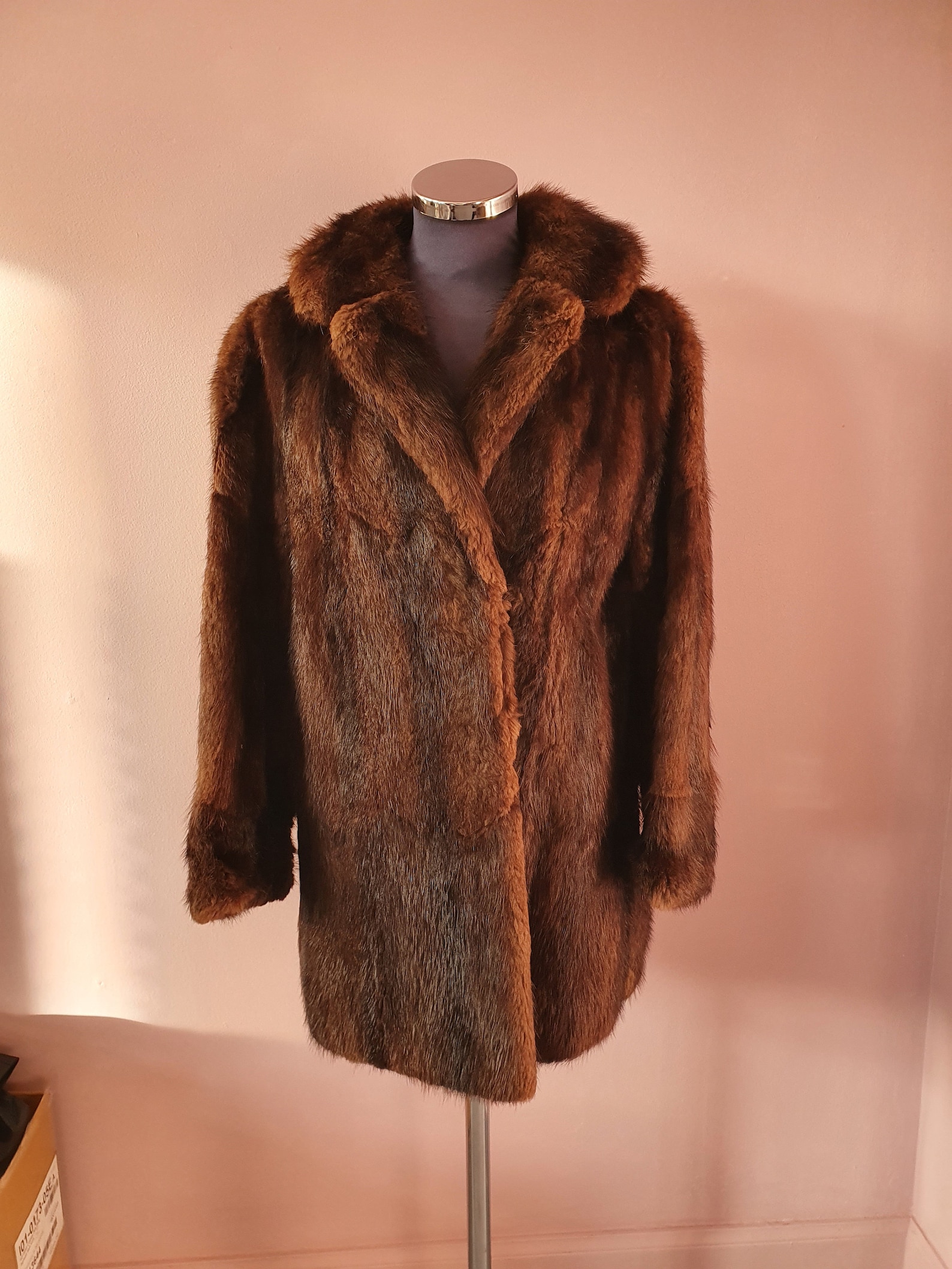 1950's Vintage Brown Genuine Mink Fur Coat from Dominion | Etsy