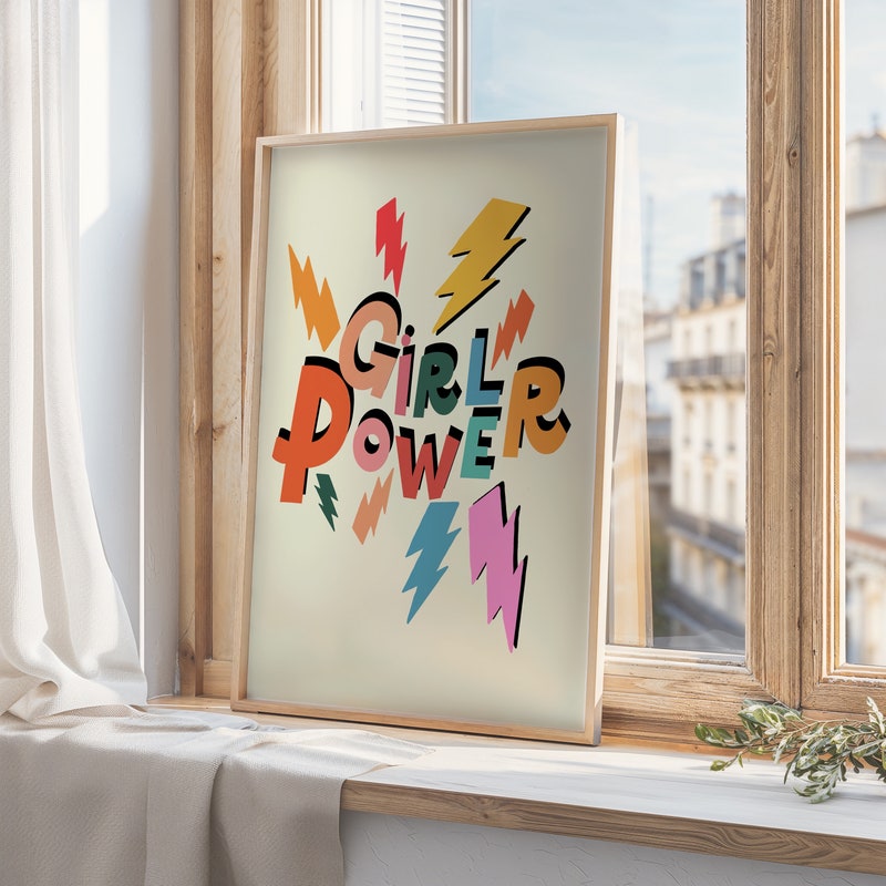 Printable Girl Power Art - Etsy