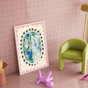 Blueberry With Border, Hand Drawn Lemon Print, Fruit Art Print ...