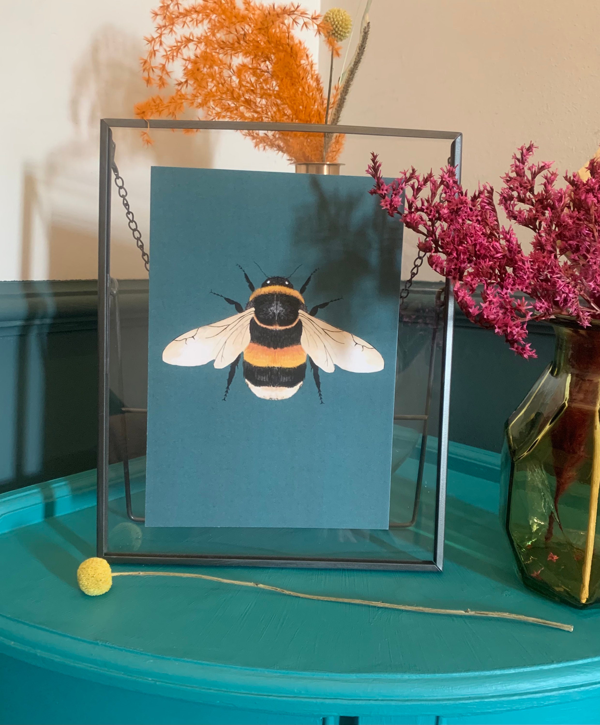 Bumble Bee Art Print: Vintage Insect Illustration, Gallery Wall Art - Etsy