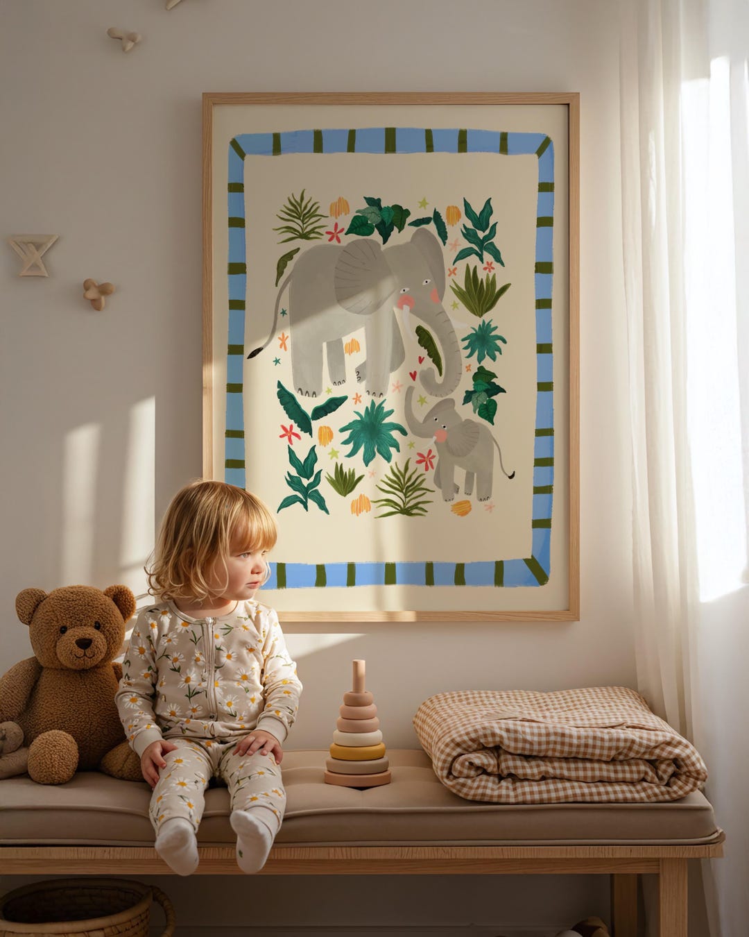 Eric Elephant / Animal Illustration / Nursery Art / Kids Room / Art ...