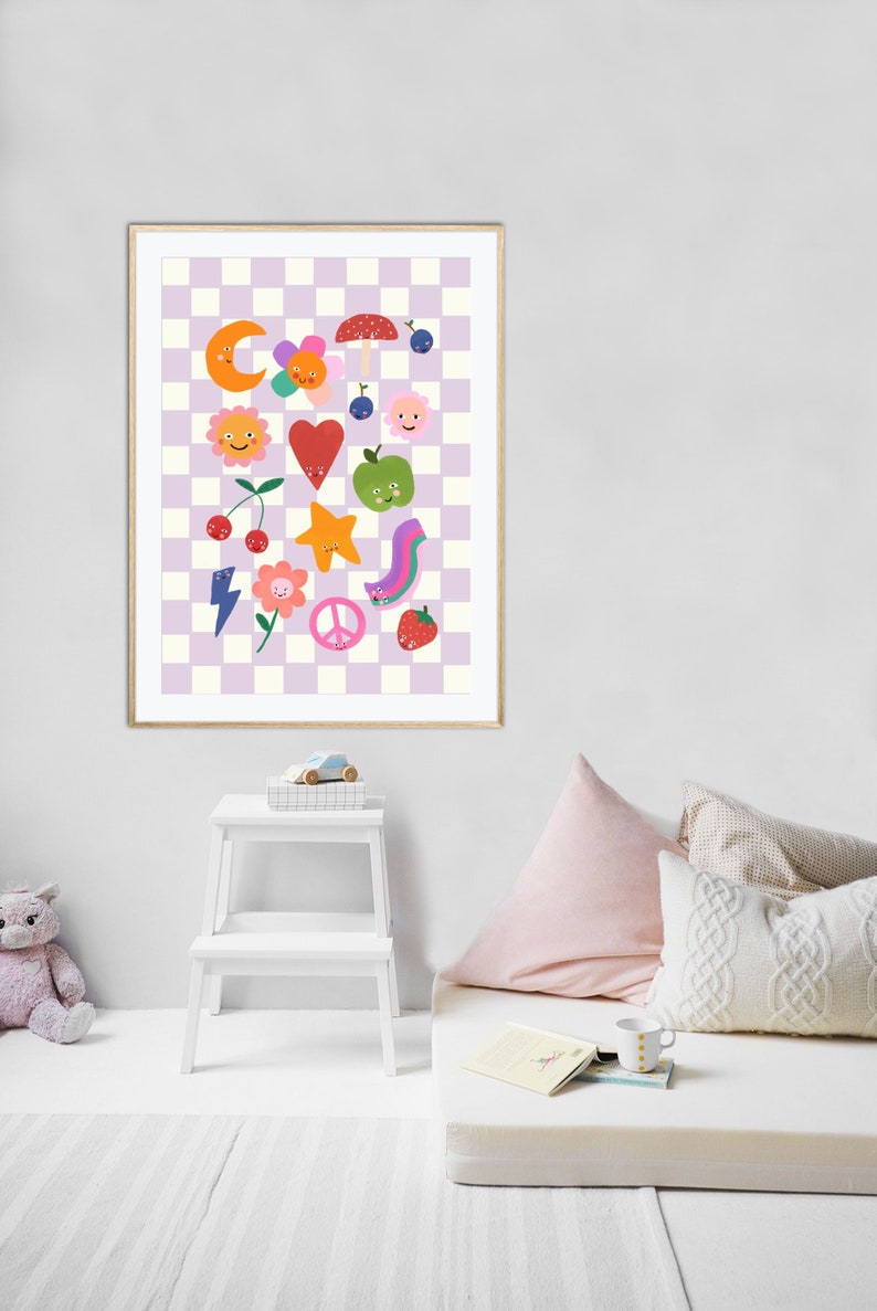 Peace and Love Print, Children’s Wall Art, Nursery Decor - Etsy