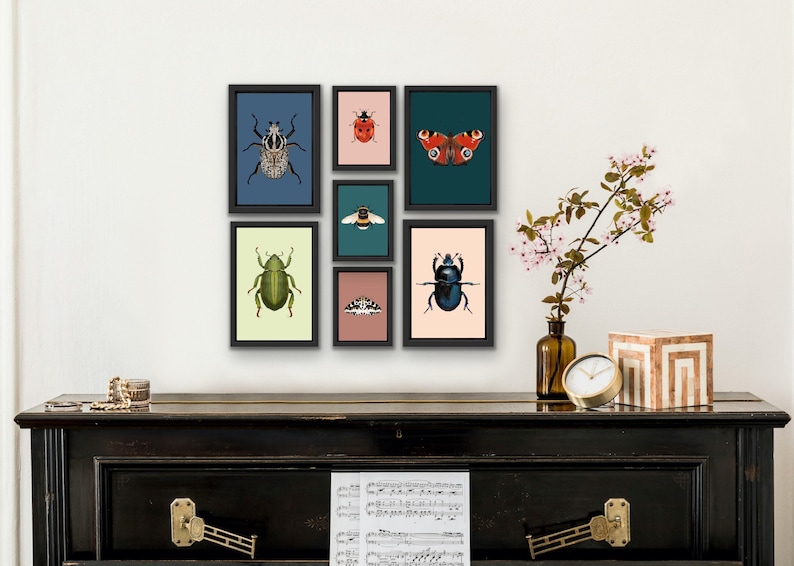 Bumble Bee Art Print: Vintage Insect Illustration, Gallery Wall Art - Etsy