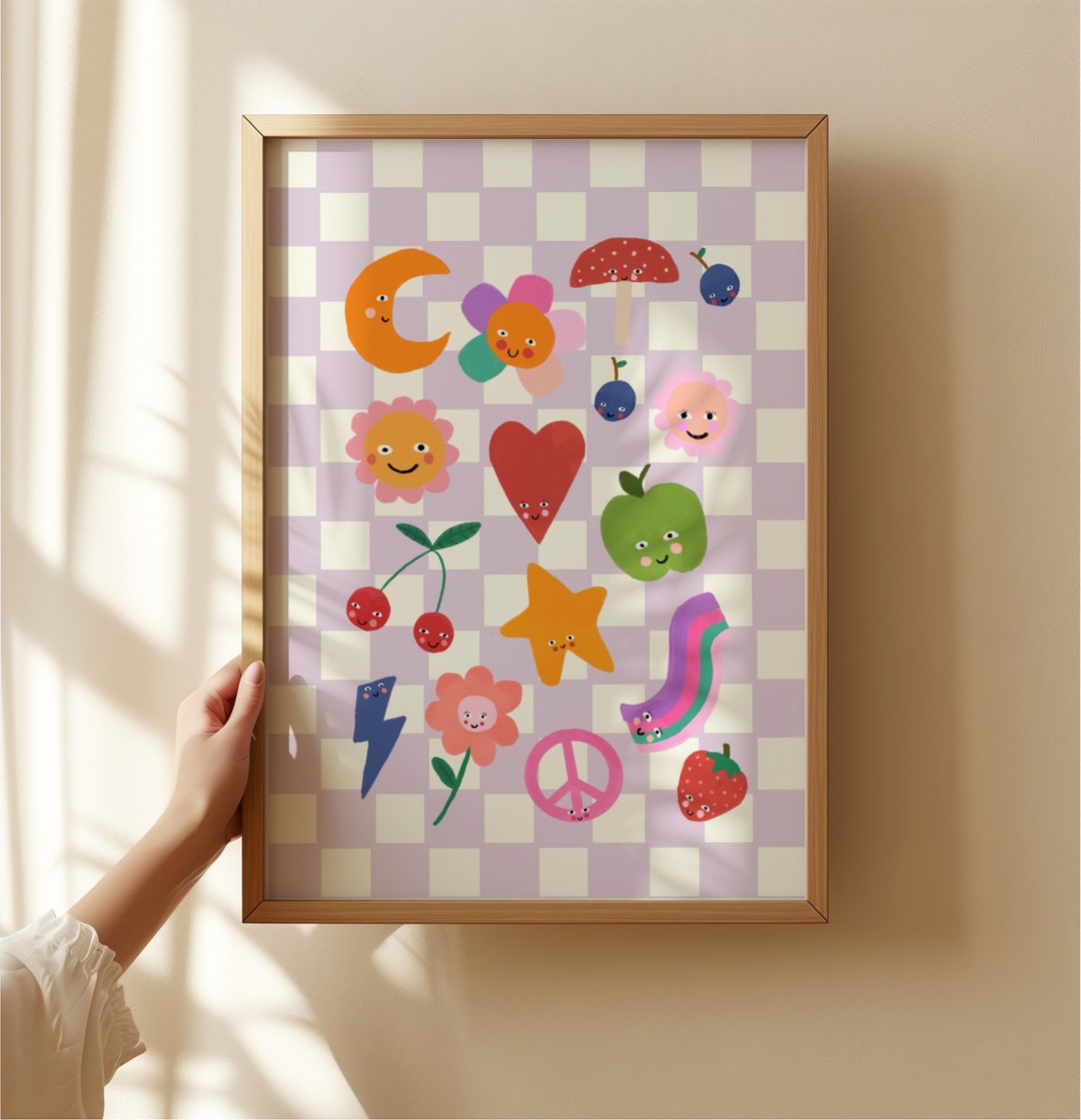 Peace and Love Print, Children’s Wall Art, Nursery Decor - Etsy