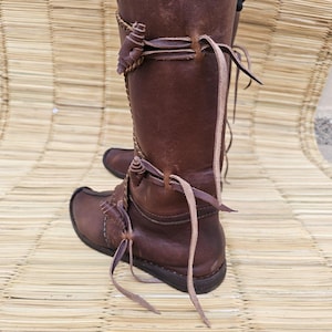 Medieval Leather Boots, Renaissance Faire Shoes, Viking Men's Boots ...